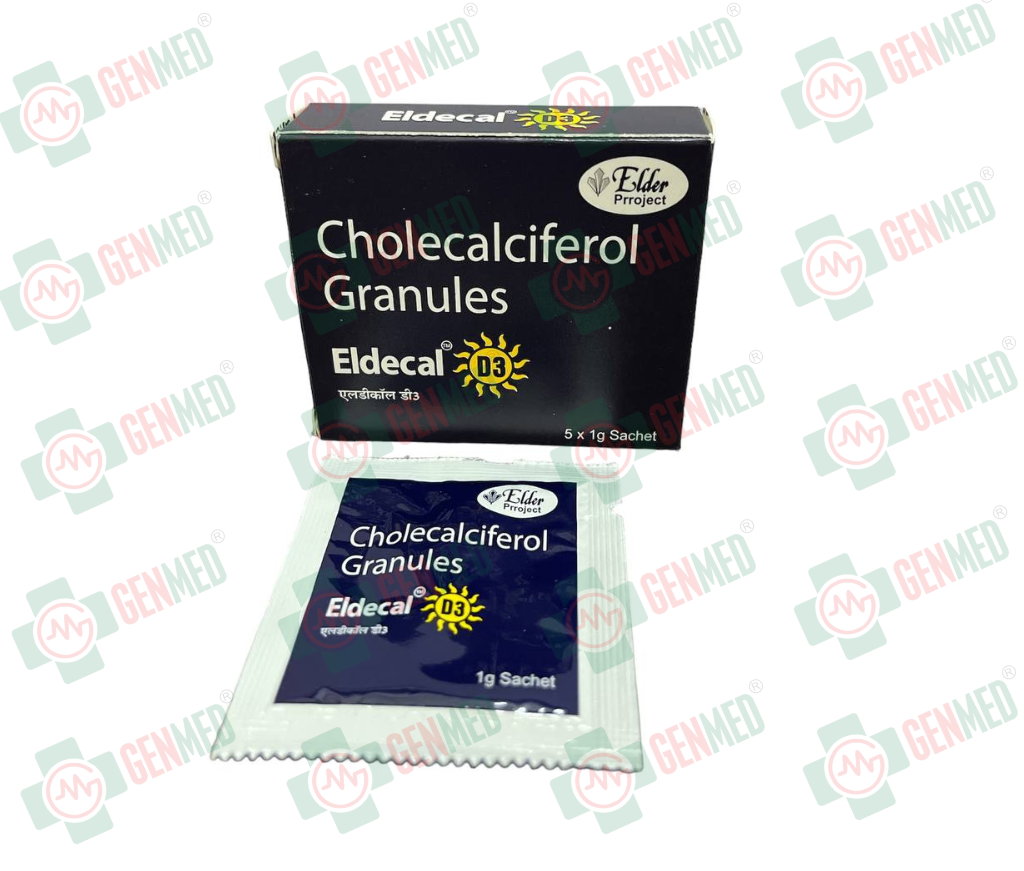 GenMed | Eldecal D3 Sachet | High-Absorption Vitamin D3 for Bone Health ...