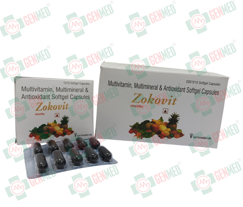GenMed | Zokovit Capsule - Multivitamin & Antioxidant Supplement for ...