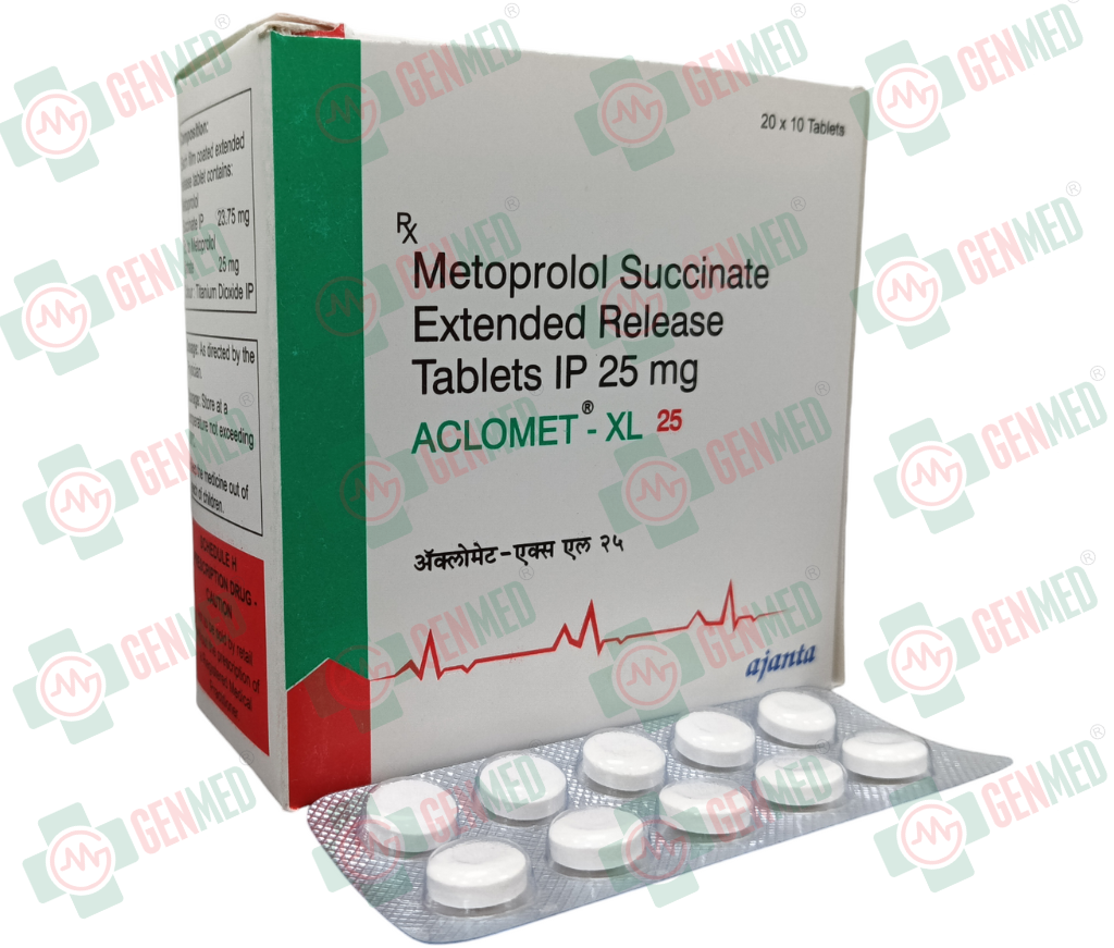 GenMed | Prolomet XL 25 mg Tablet – Effective Hypertension & Heart ...