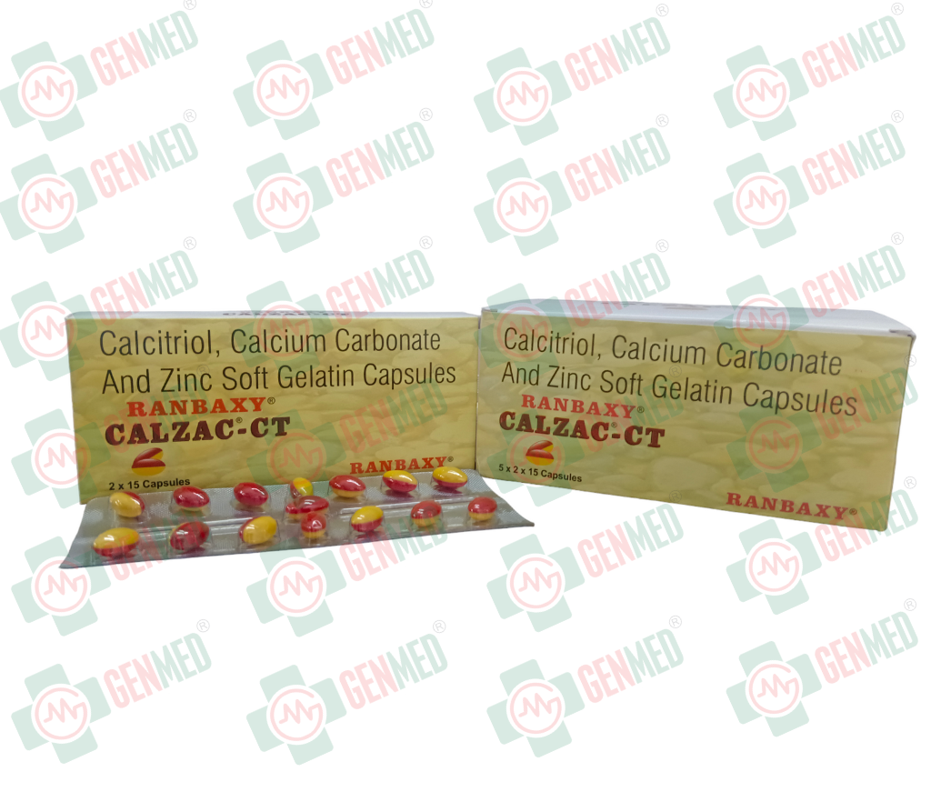 GenMed | Calzac CT Capsule | Calcium & Collagen Supplement for Joint ...