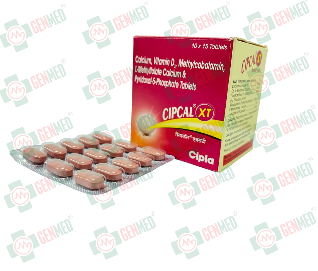 GenMed | Cipcal XT Tablet | Calcium, Vitamin D3 & Magnesium Supplement ...