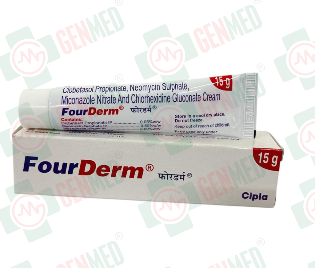 GenMed | Buy Fourderm Cream 15g Online | Skin Inflammation & Infection ...