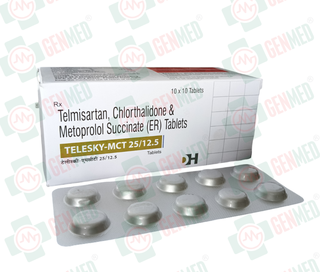 GenMed | Telesky MCT 25/12.50 MG Tablet - Hypertension & Heart Health ...