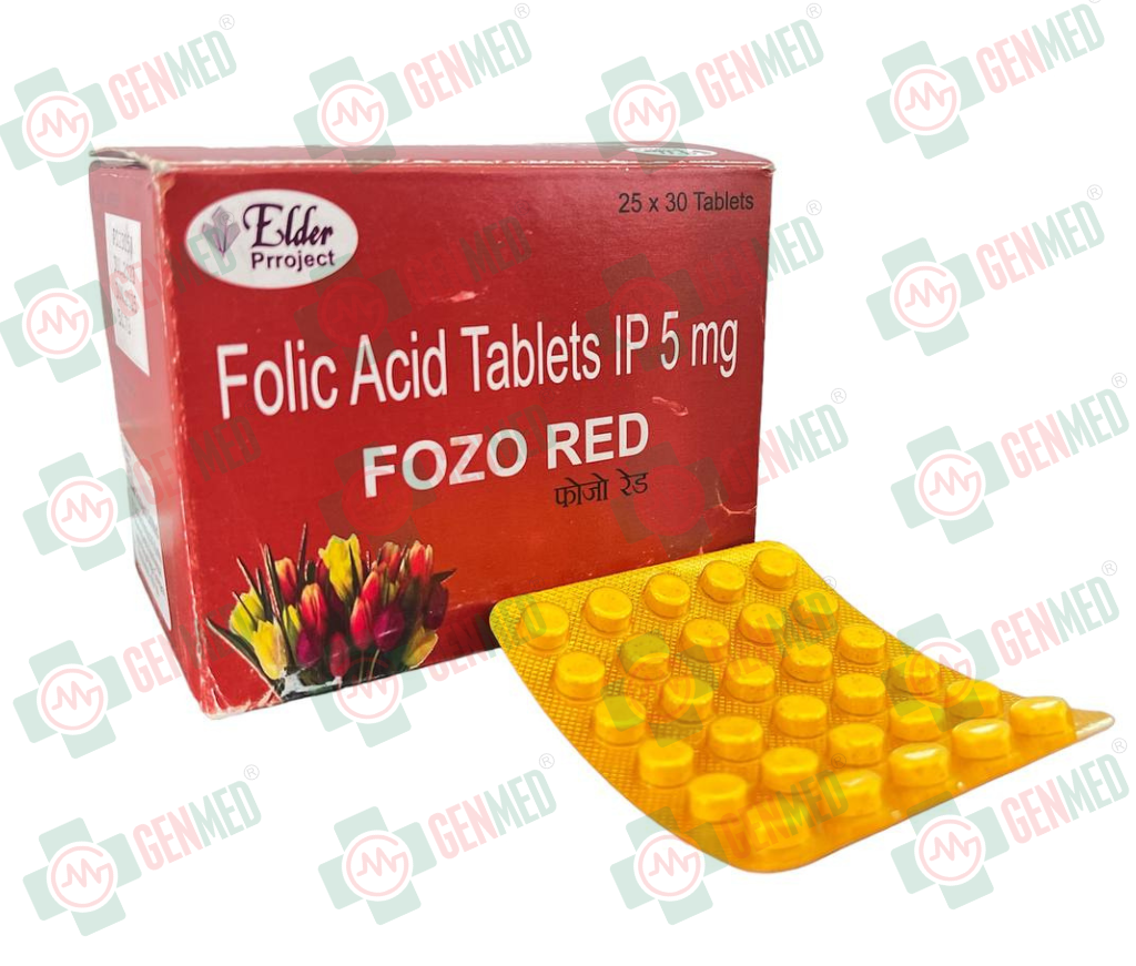 GenMed | Fozo Red 5 MG Tablet | Iron Supplement for Anemia & Energy ...