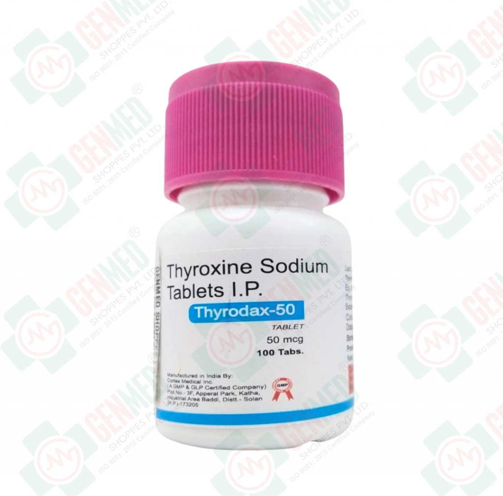 GenMed | Thyroxium 50 Mcg Tablet – Treatment for Hypothyroidism | GenMED